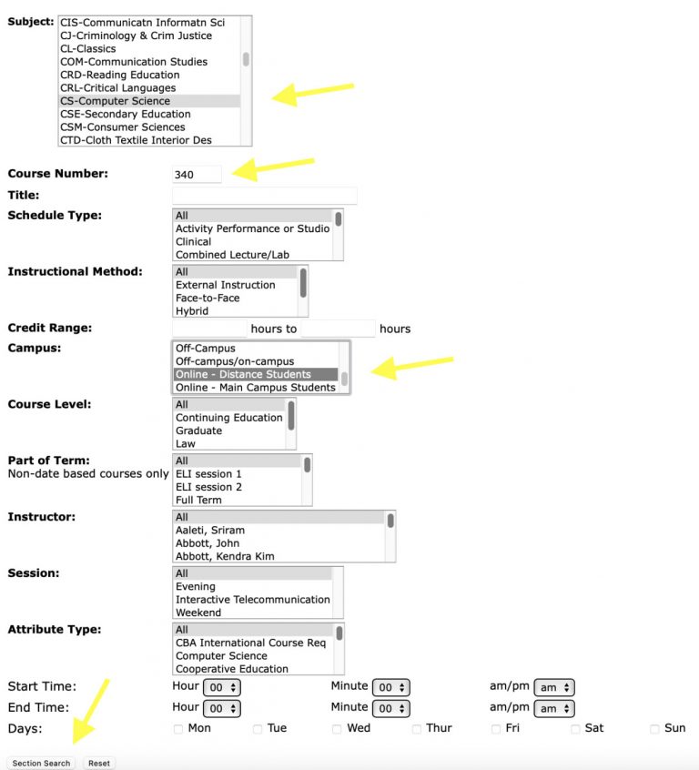 Registering for Courses - Online and Distance Degrees - UA Online